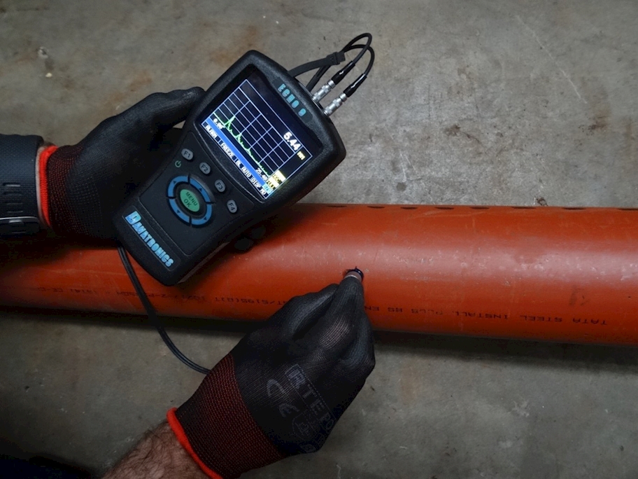 Ultrasonic pipe testing gives a quick but meaningful view on the state ...